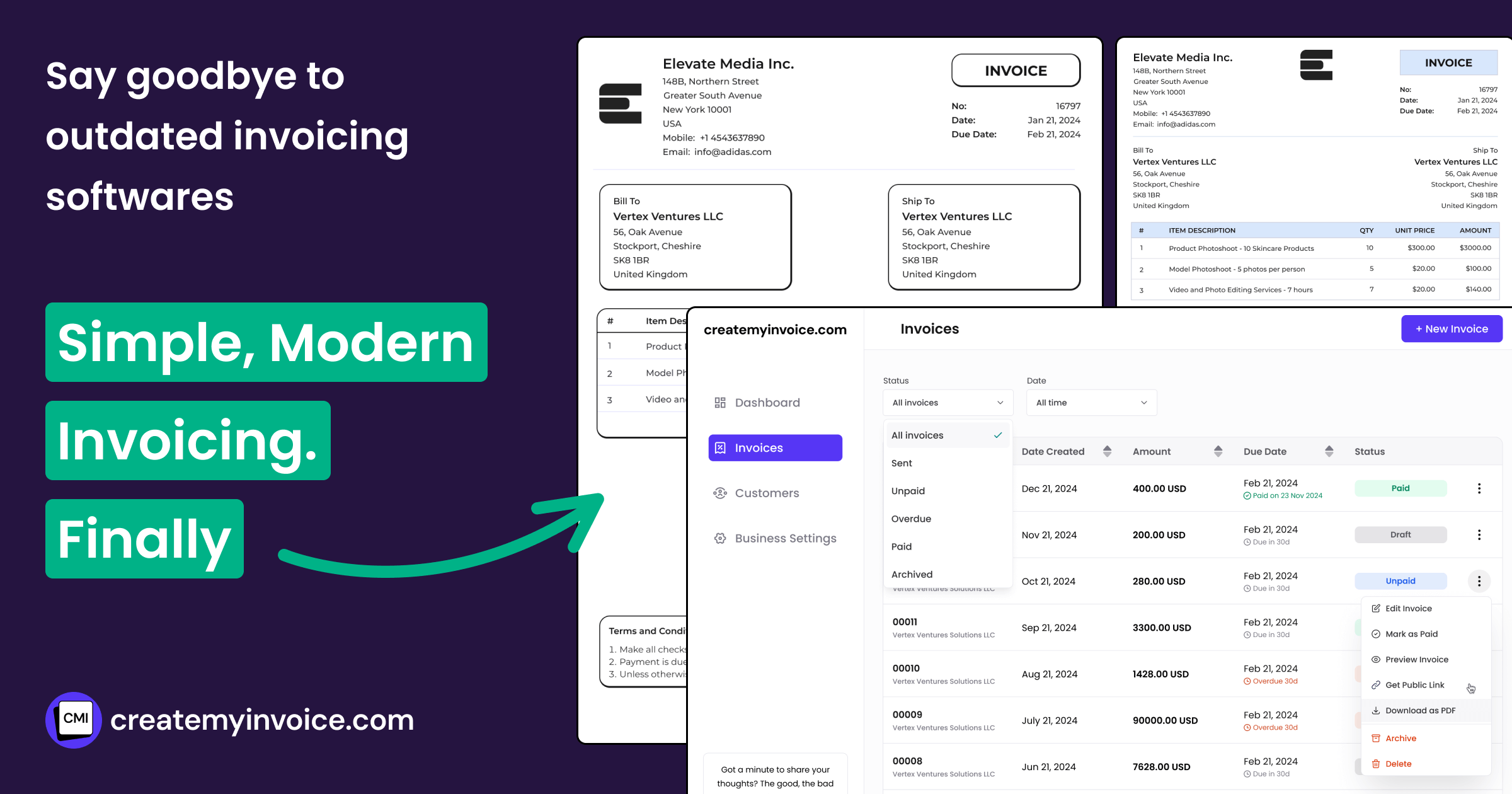 Free Invoice Generator - Create Professional Invoices Online